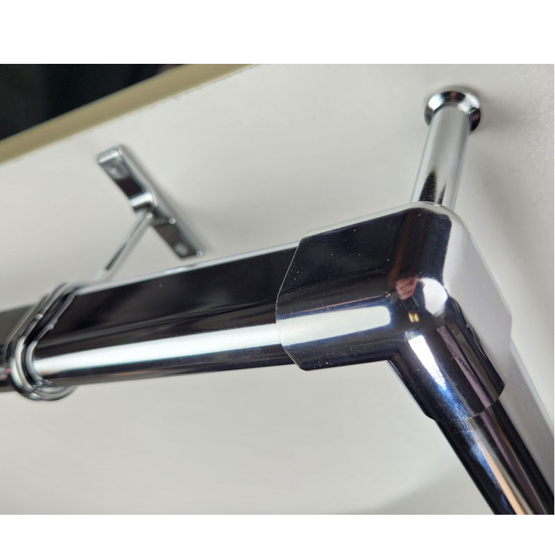 Under Shelf Oval Rod Corner Bracket - Polished Chrome By EPCO ...