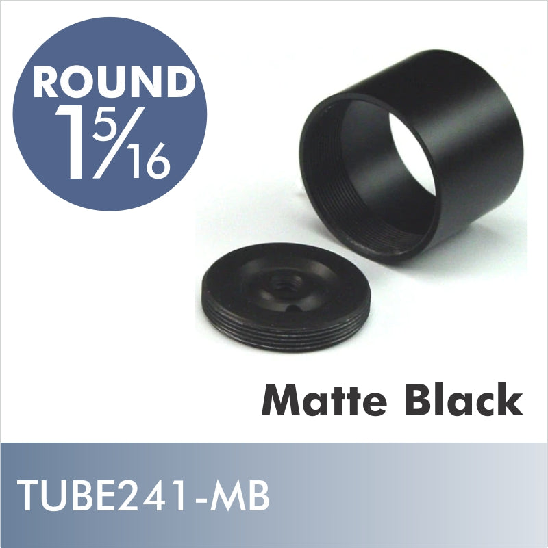 Matte Black Invisible Flange for 1-5-16'' Closet Rod – Hardware Decor