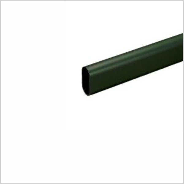 3ft Oval Aluminum Closet Rod, Matte Black – Hardware Decor