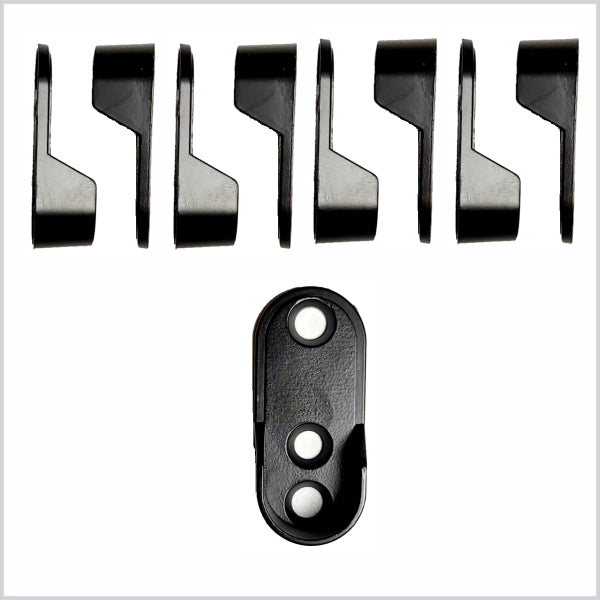 Box of 100 Oval Matte Black Closet Rod Flanges – Hardware Decor