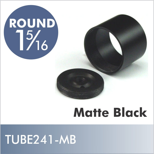 Matte Black Invisible Flange for 1-5-16'' Closet Rod – Hardware Decor