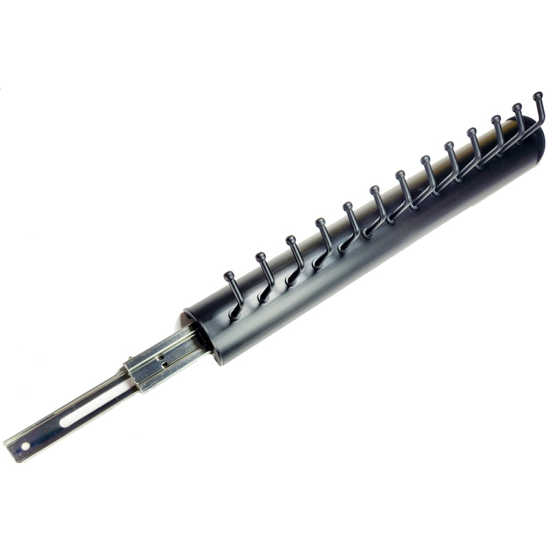 Matte Black Accessory Rack, 13 Hooks – Hardware Decor