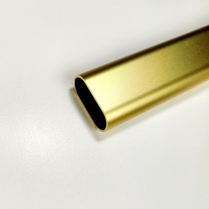 36" Satin Brass Oval Rod Kit – Hardware Decor