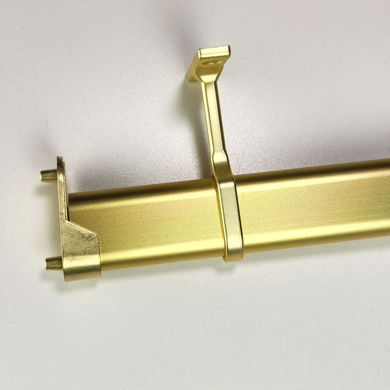 3ft Oval Closet Rod, Satin Brass – Hardware Decor