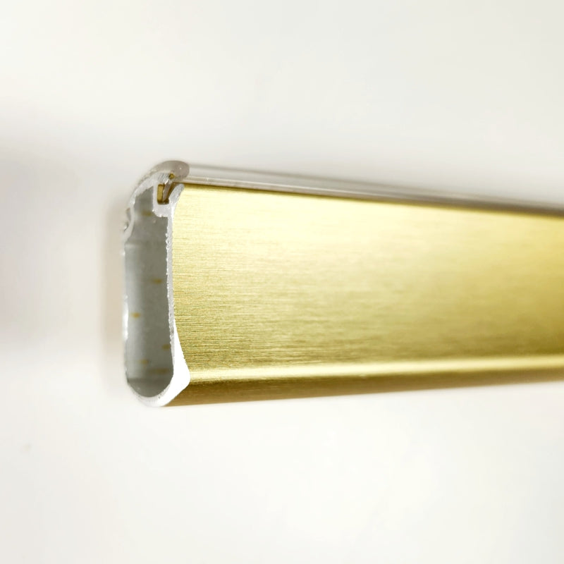 7ft 10in, Satin Brass Signature Closet Rod, TUBE430-710-SB – Hardware Decor