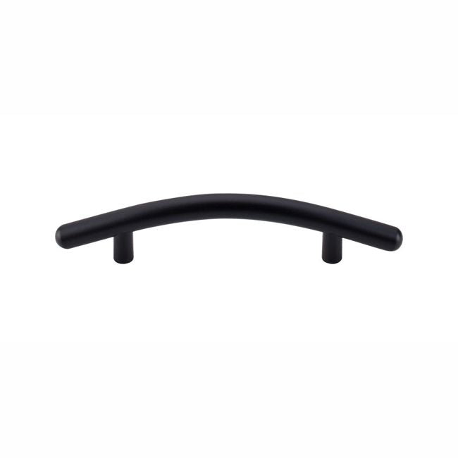 Curved 3-3-4" Bar Pull, Flat Black – Hardware Decor