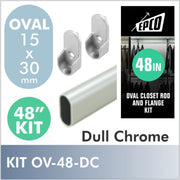 Oval Closet Rod Kits | Hardware Decor