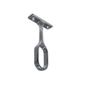 Oval Closet Rod Center Support, Polished Chrome – Hardware Decor