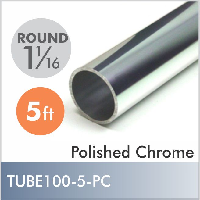 5ft Polished Chrome 1-1-16" Diameter Rod – Hardware Decor